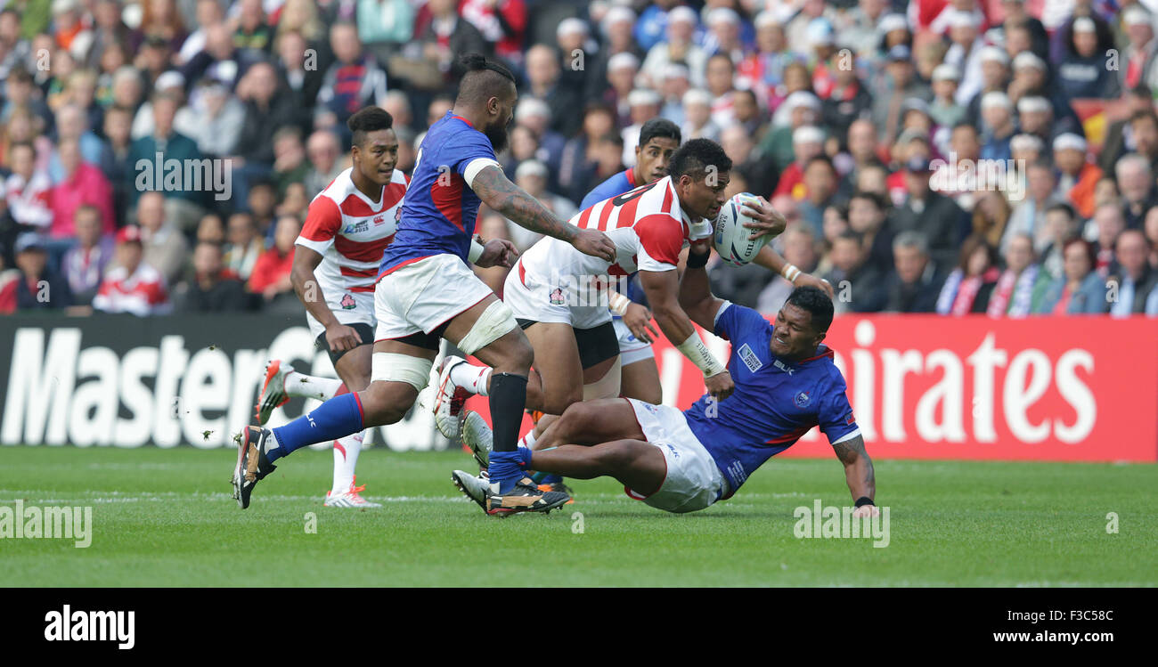 Milton Keynes, UK. 3rd Oct, 2015. MILTON KEYNES, UK - October 03: Japan ...