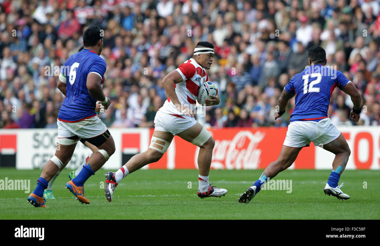 Milton Keynes, UK. 3rd Oct, 2015. MILTON KEYNES, UK - October 03: Japan ...