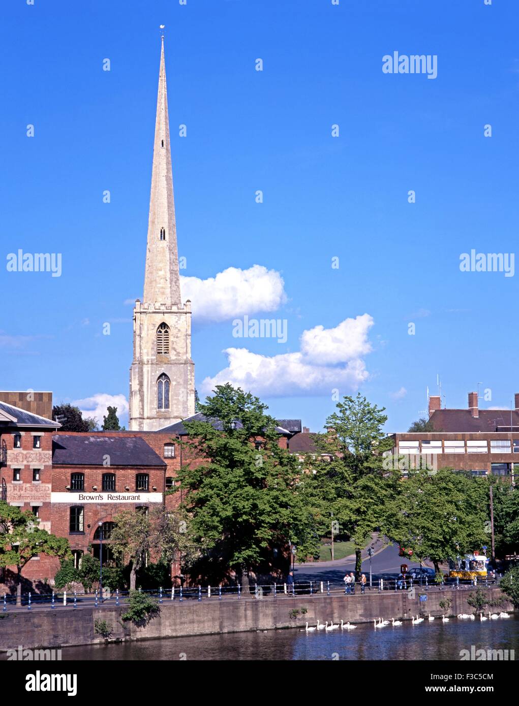 St Andrews spire (Glovers Needle) and South Quay seen from across the ...