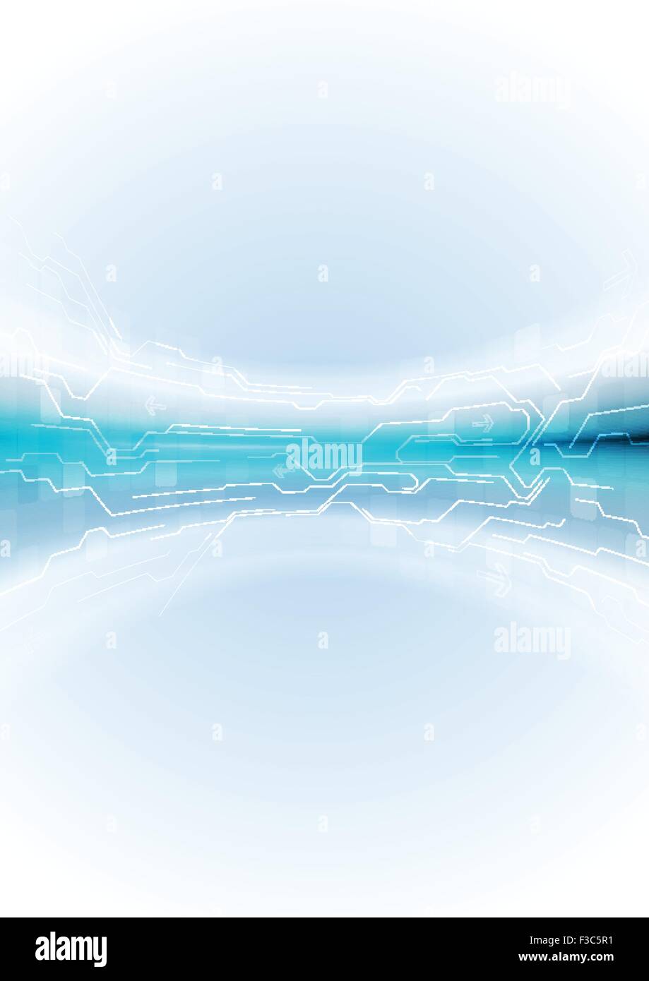 Light blue abstract tech background. Vector design Stock Vector Image ...