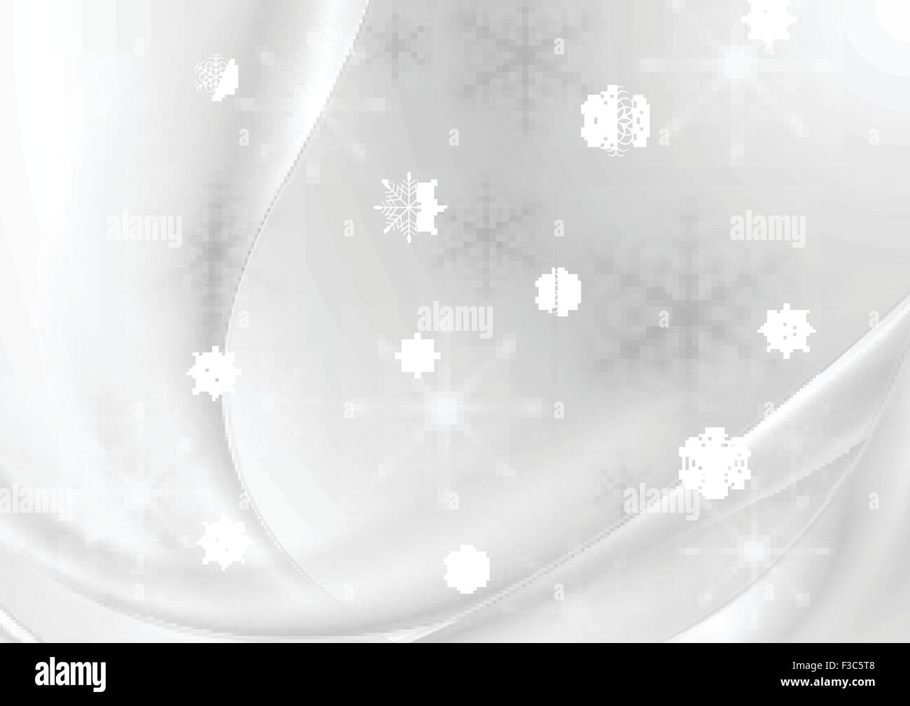 Abstract grey pearl wavy Christmas background. Vector design Stock ...