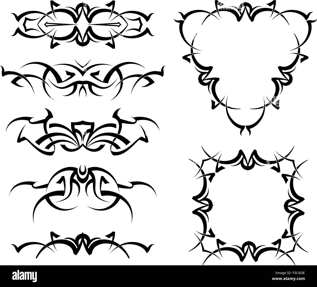 Tattoo Arm Band Set Vector Art Stock Vector Image & Art - Alamy