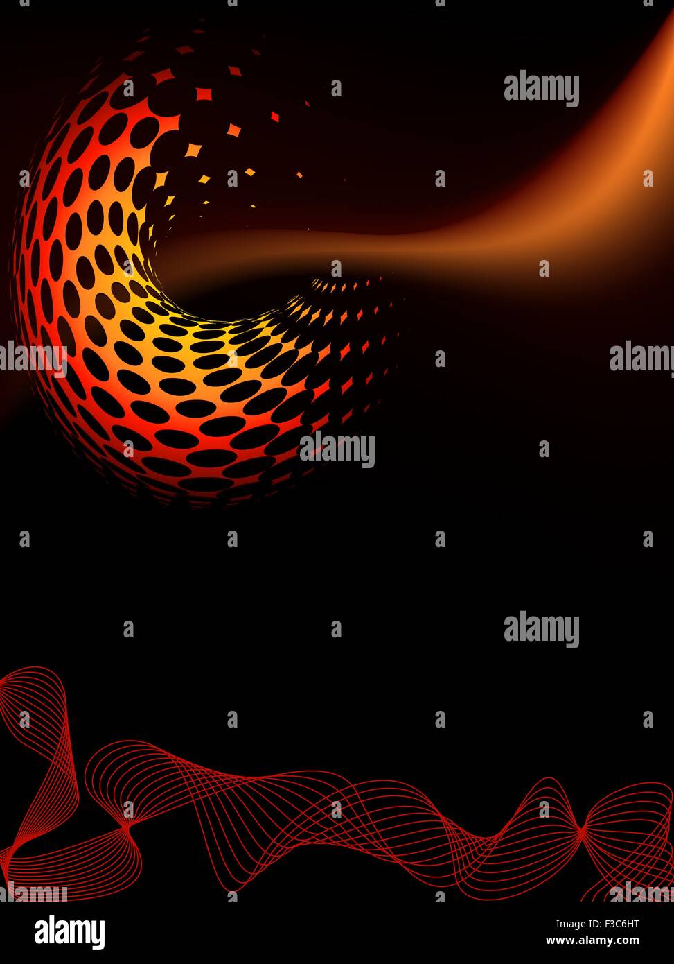 Background Composition, Web Template (Halftone) Vector Art Stock Vector ...