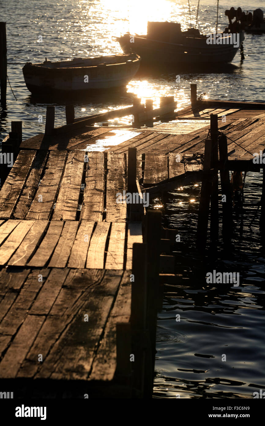 Empty wooden boats hi-res stock photography and images - Alamy