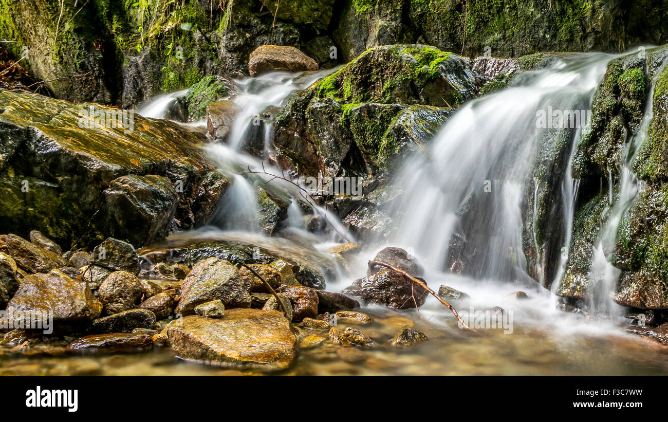 water cascades, waterfalls and climbing rocks Stock Photo - Alamy
