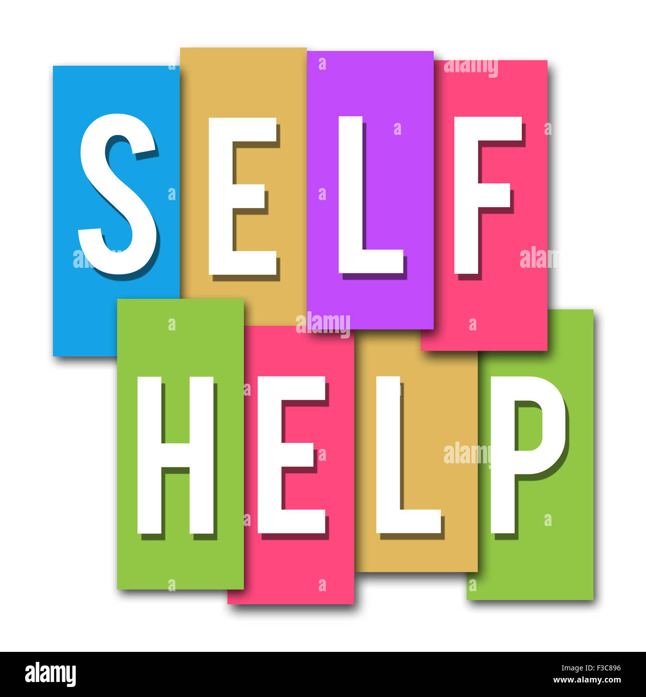 Self Help Colorful Stripes Stock Photo - Alamy