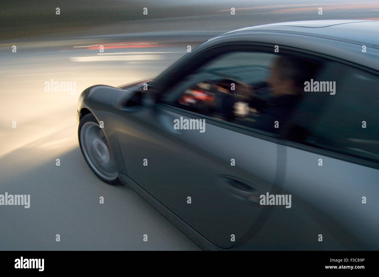 Car speeding on road nature hi-res stock photography and images - Alamy