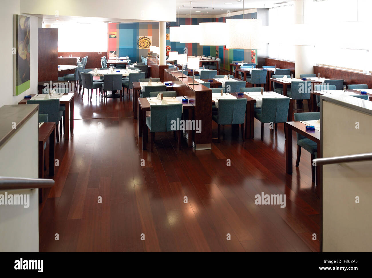 Restaurant interior detail contemporary nobody horizontal architecture ...
