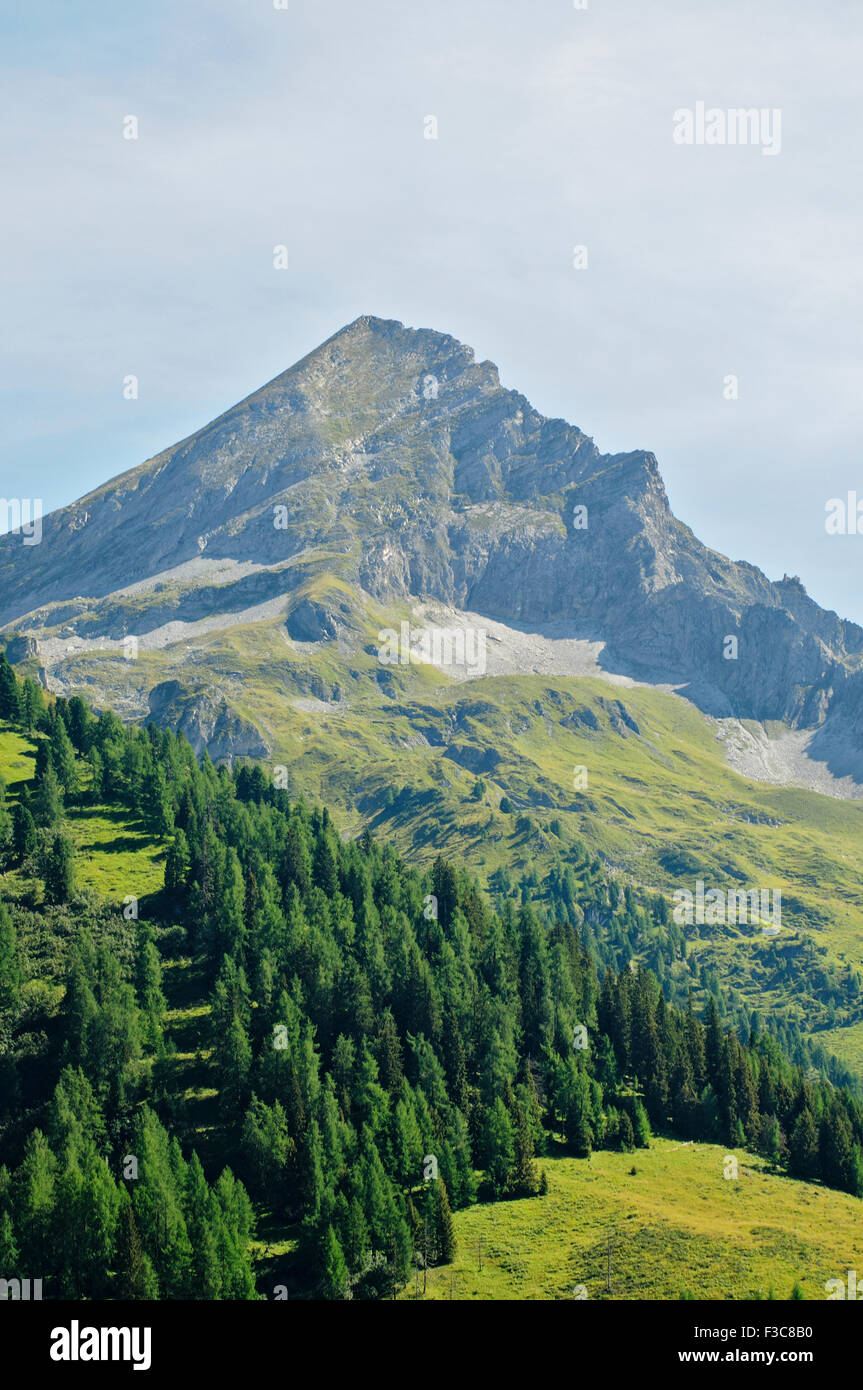Alpine mountain peak landscape. Photographed in Winnertal, Near Gerlos ...