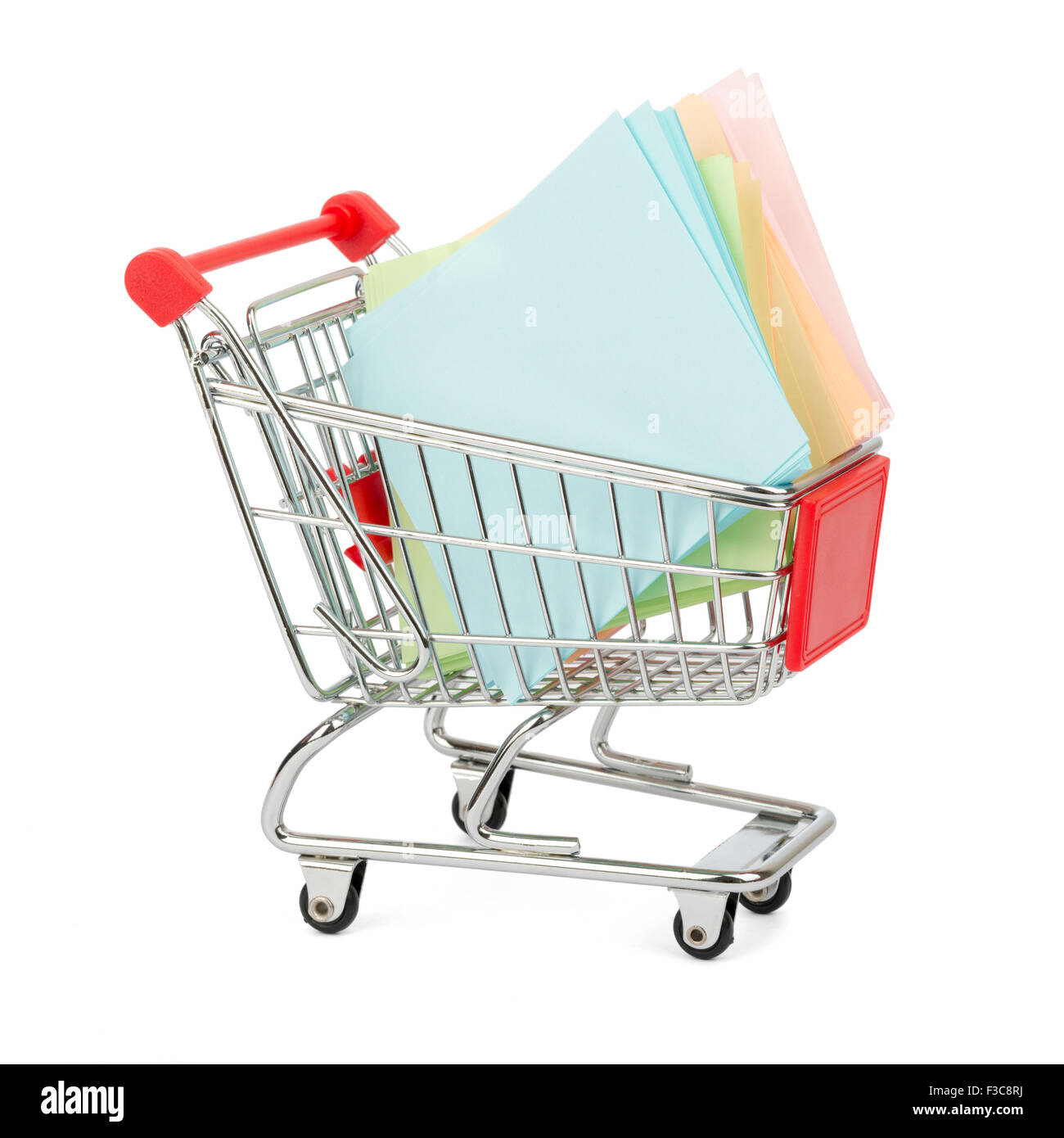 Stickers in shopping cart Stock Photo - Alamy