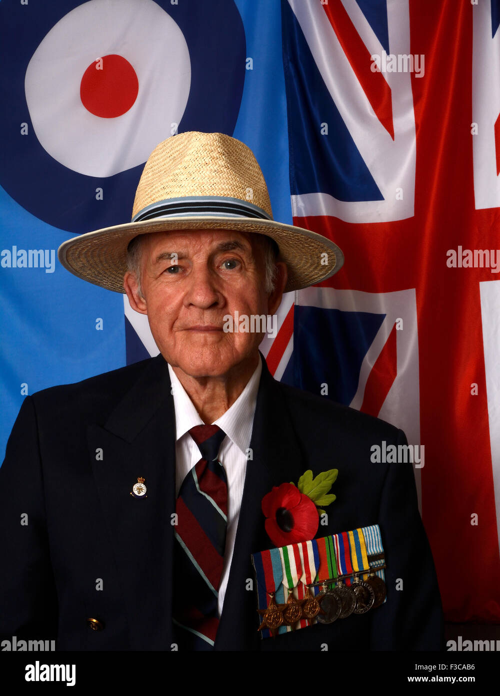 ROYAL AIR FORCE VETERAN AT REUNION Stock Photo - Alamy