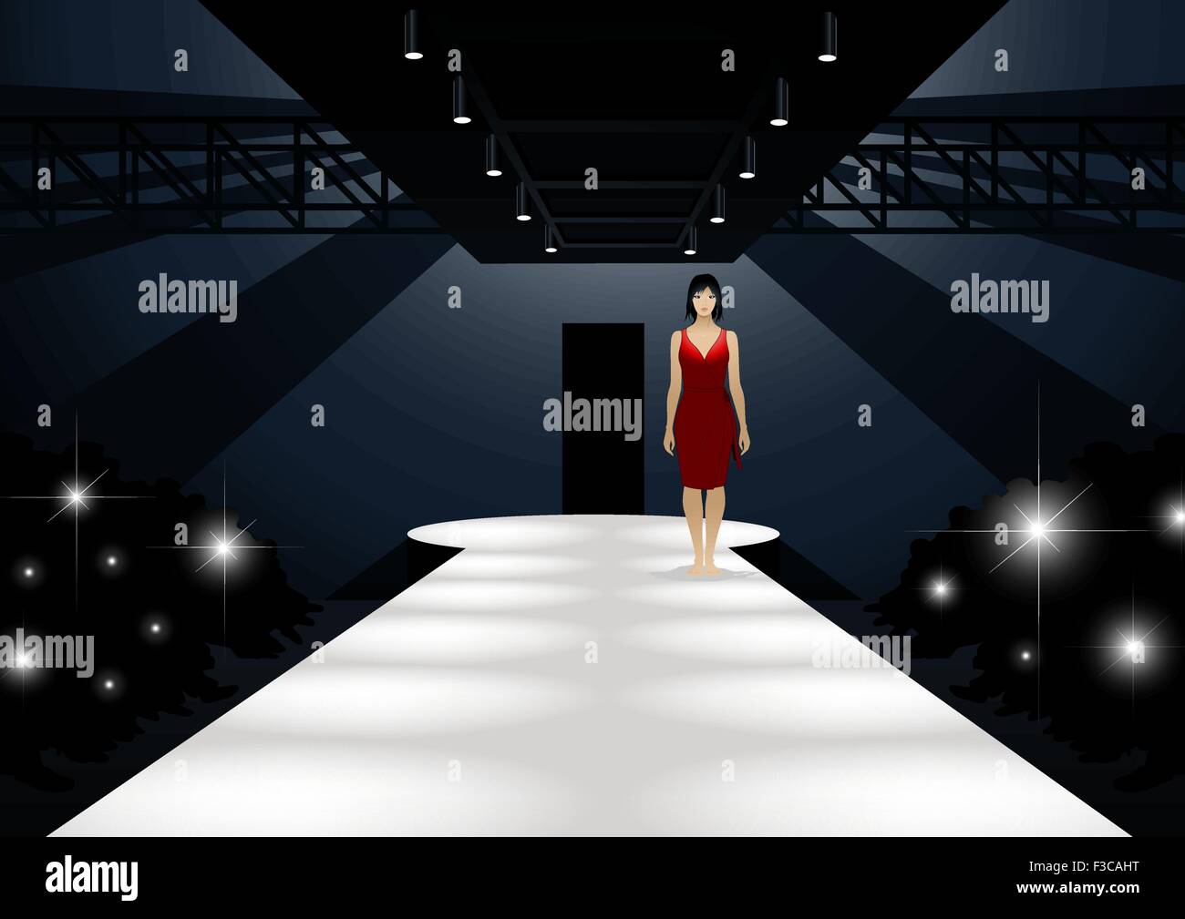 Entertainment catwalk Stock Vector Images - Alamy
