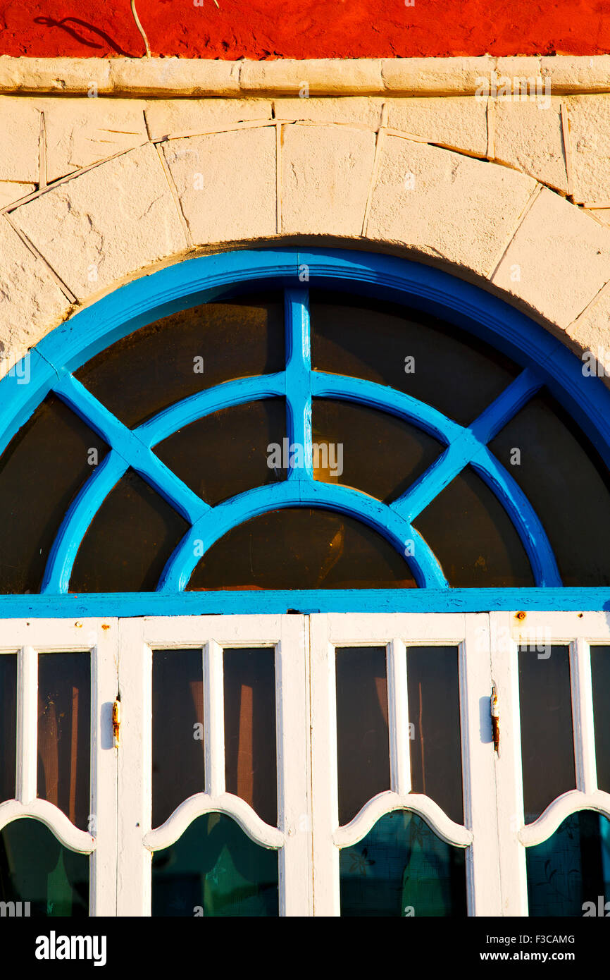 window in morocco africa and old construction wal brick historical ...