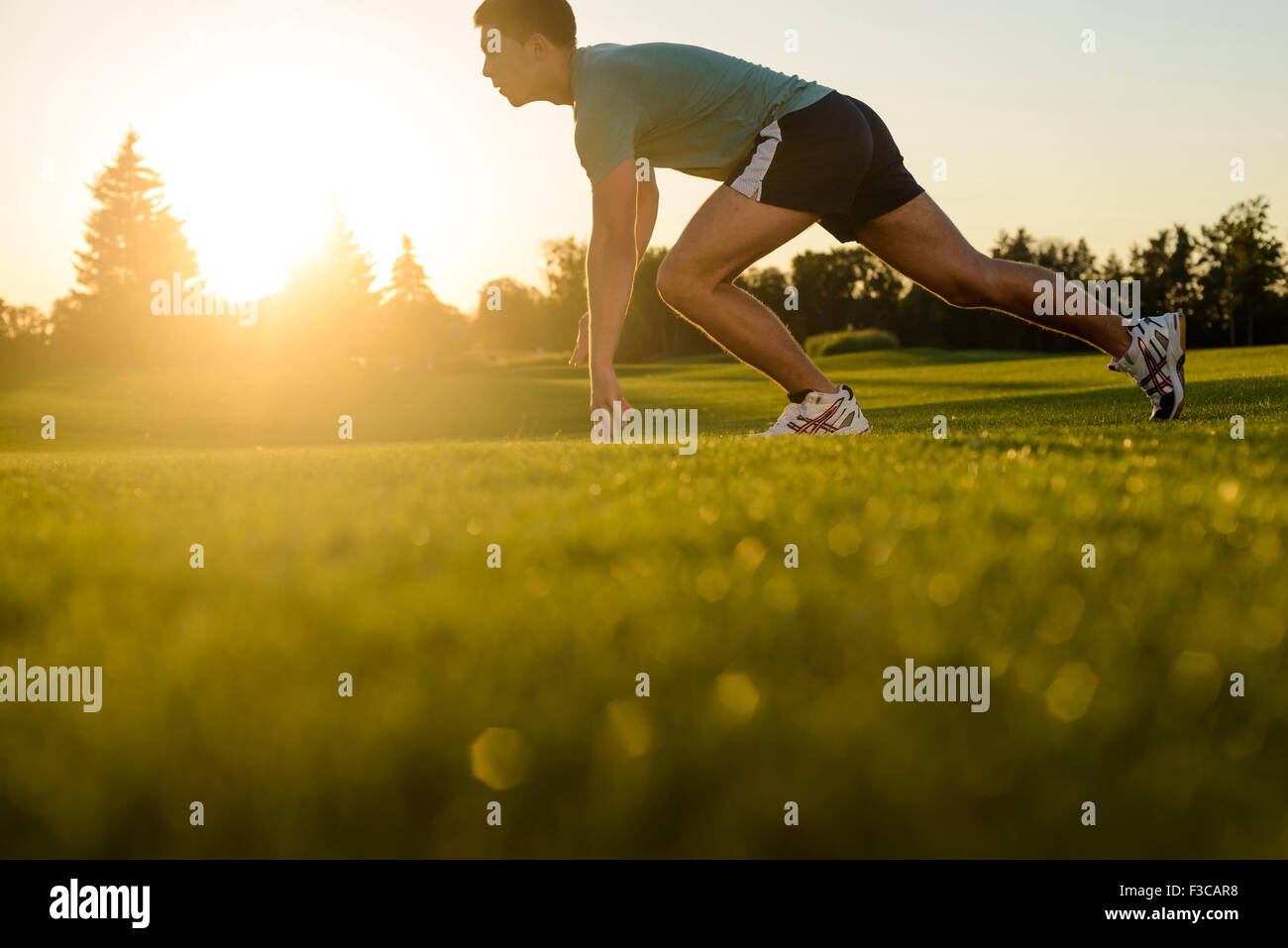 Guy is ready to start Stock Photo - Alamy