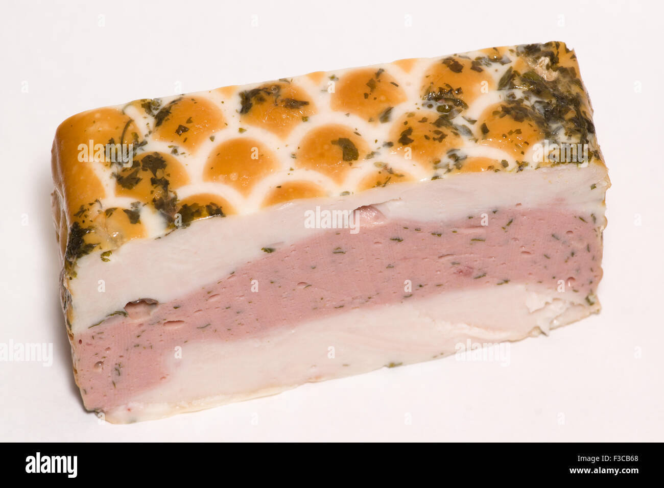 fresh meat roll from several layers of various meat Stock Photo - Alamy