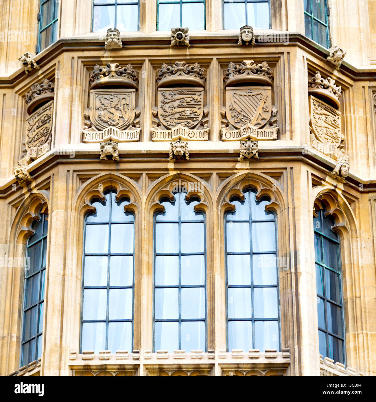 in london old historical parliament glass window structure and terrace ...