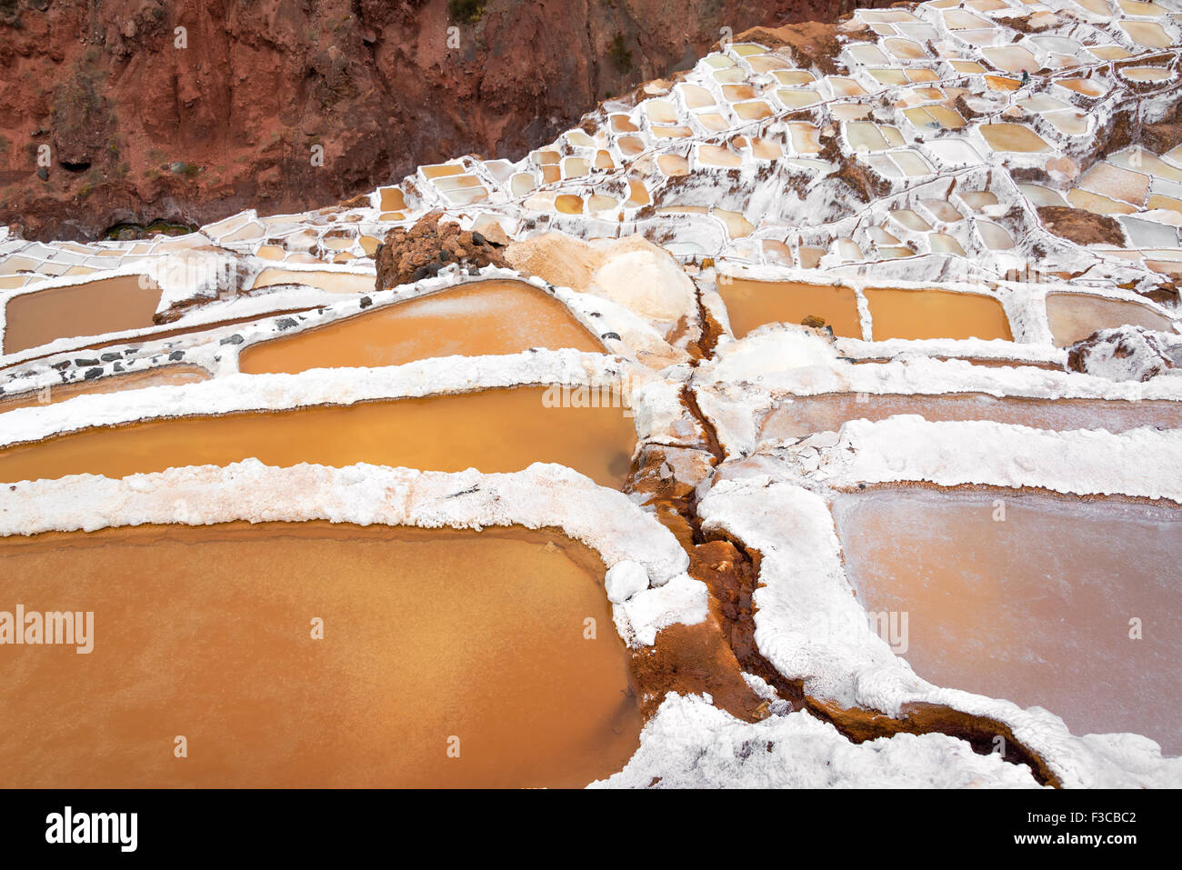 Pools in Maras, Peru for producing salt Stock Photo - Alamy