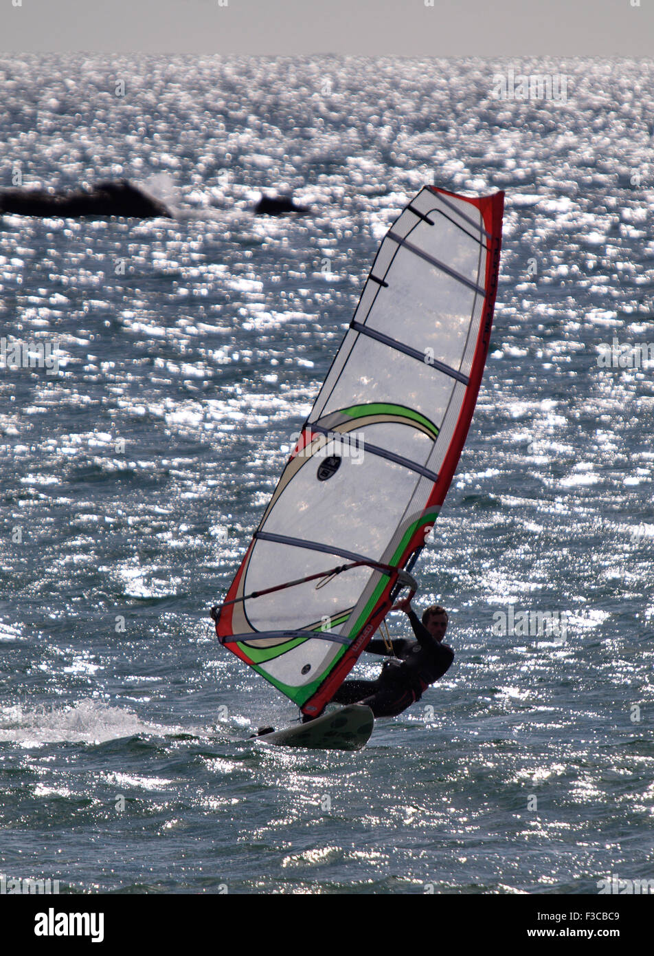 Windsurfer evening hi-res stock photography and images - Alamy
