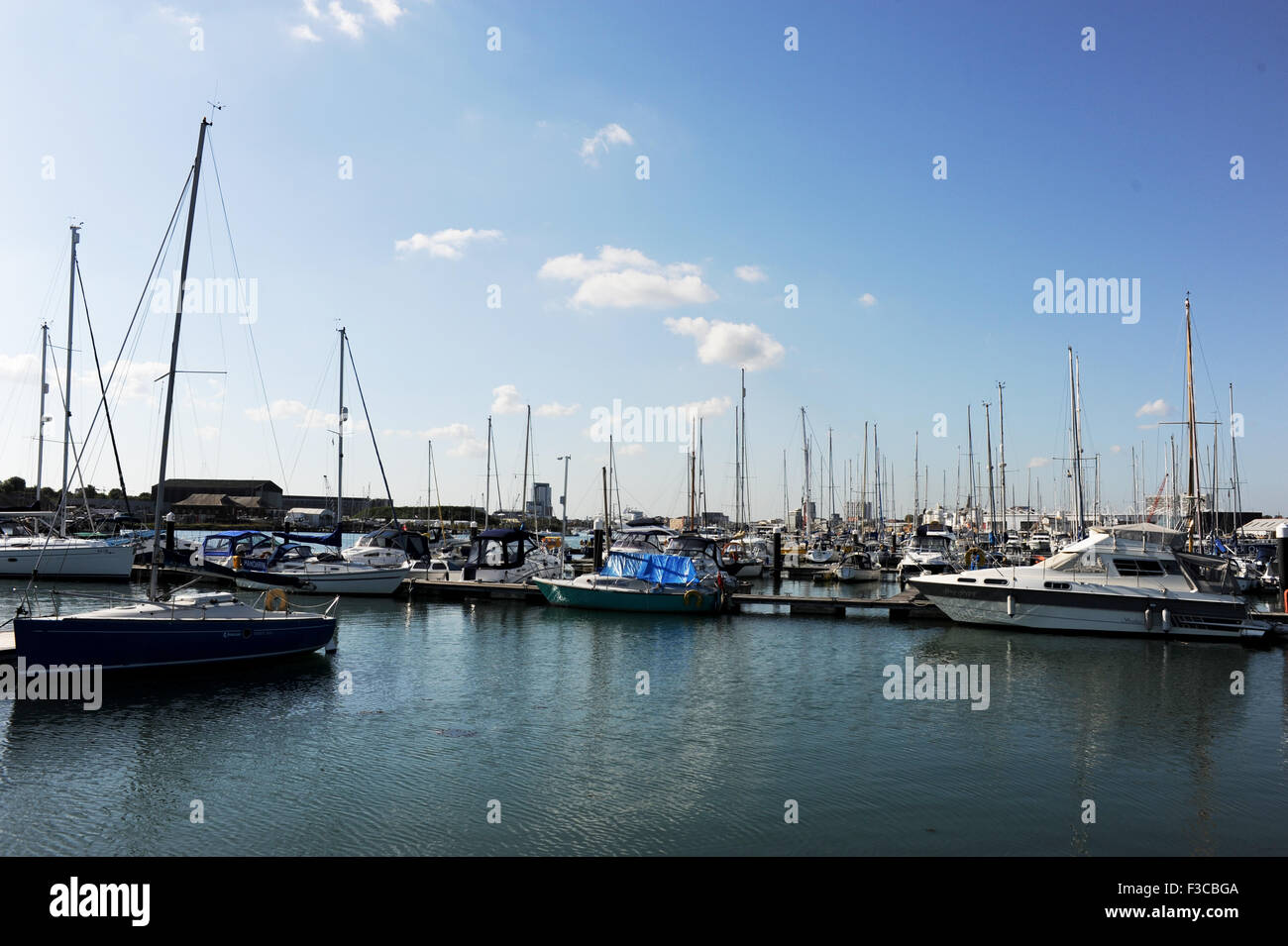 The Shamrock Quay and Marina a Southampton Water Hampshire UK Stock ...
