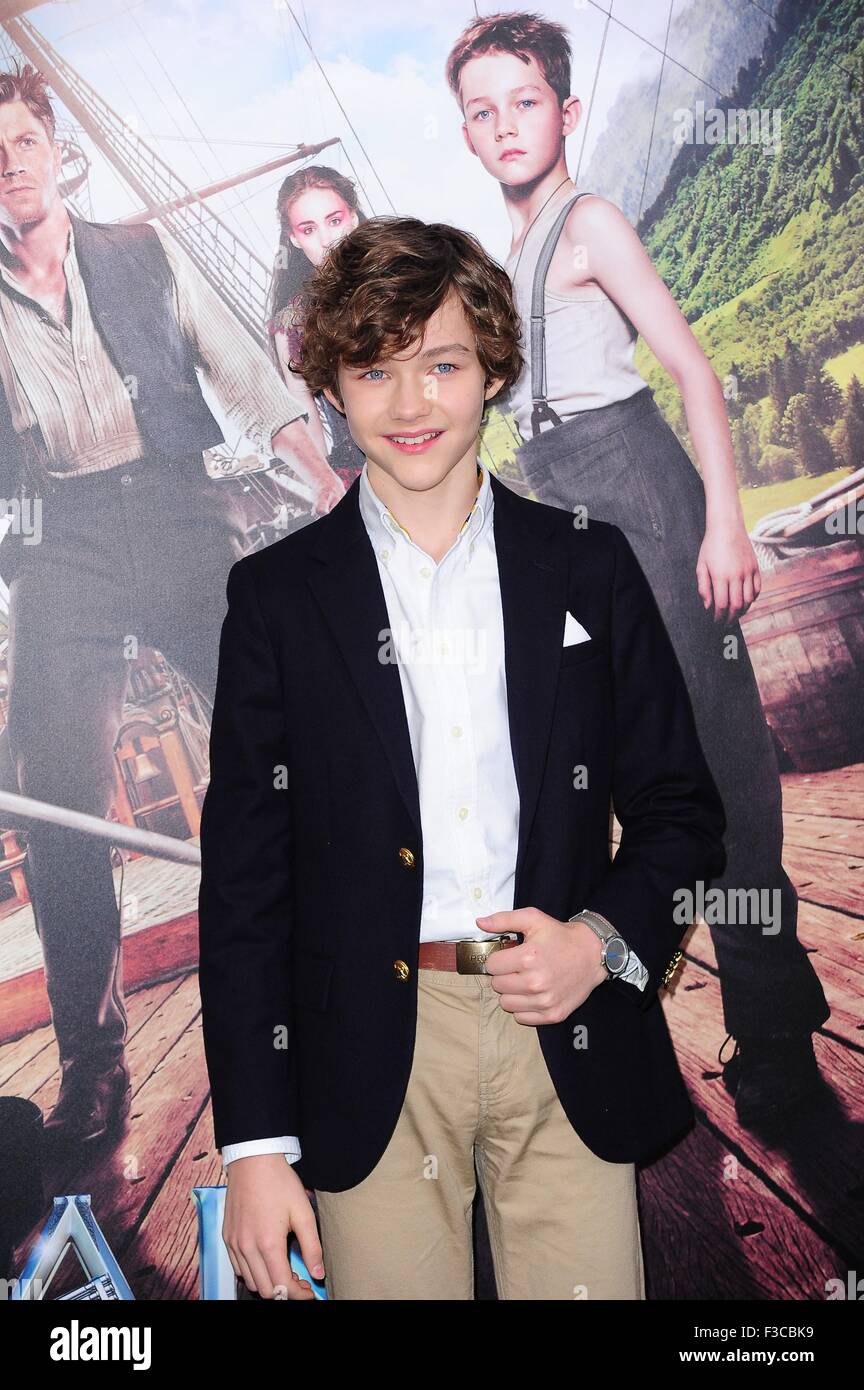 New York, NY, USA. 4th Oct, 2015. Levi Miller at arrivals for PAN ...