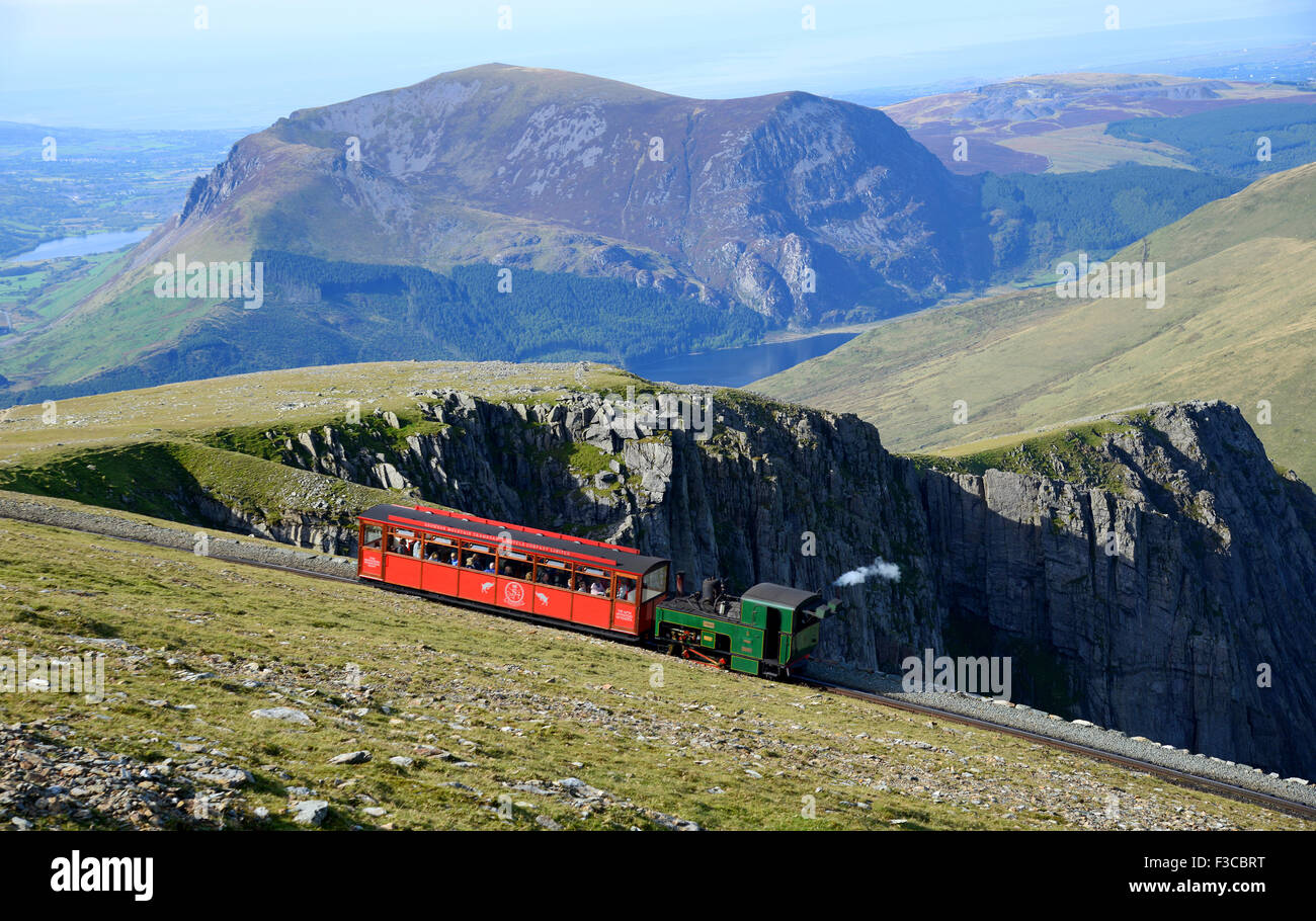 Snowdonia Mountain Railway in Gwynedd, North Wales Stock Photo - Alamy