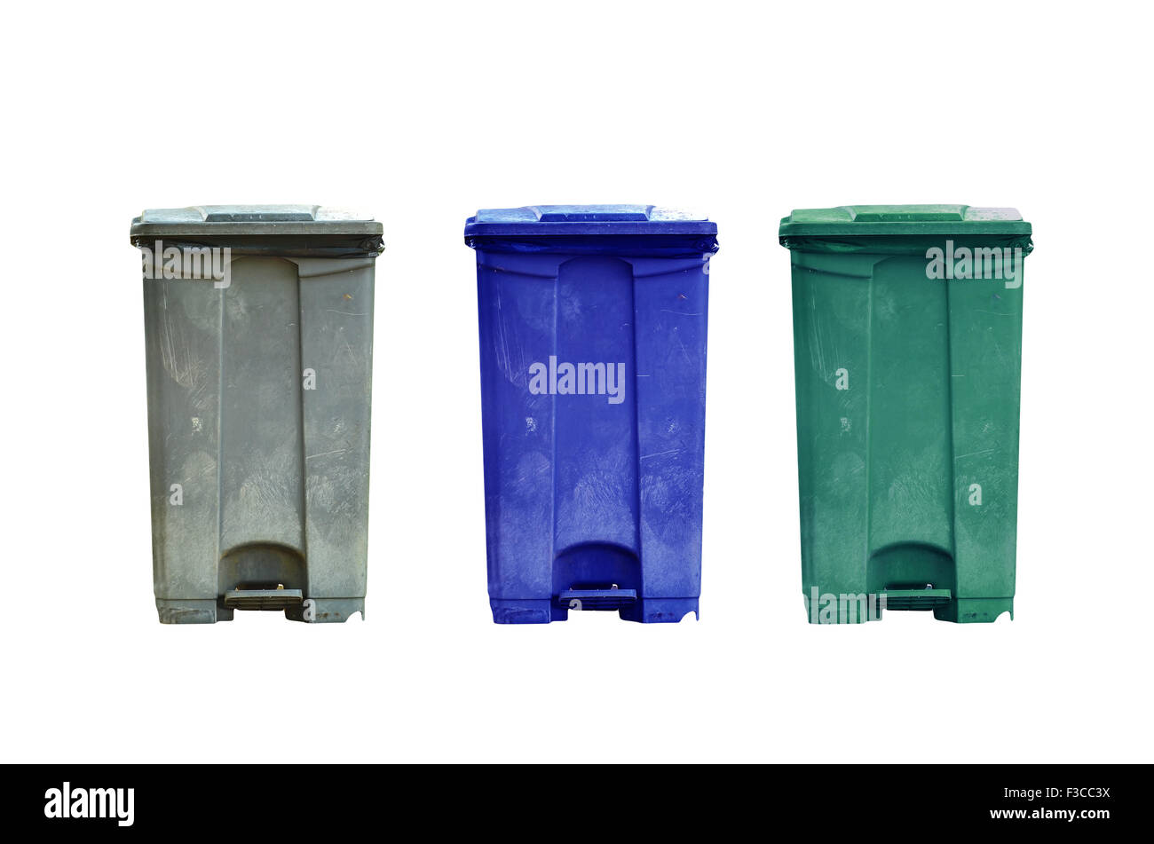 Garbage can waste separation Cut Out Stock Images & Pictures - Alamy