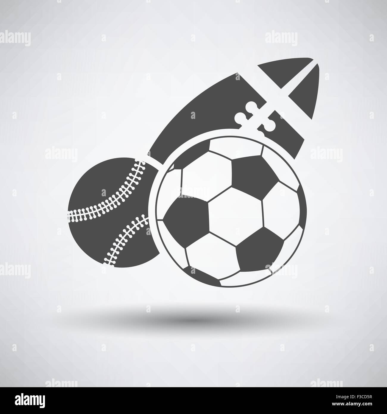 Sport balls icon over grey background. Vector illustration.Sport balls ...