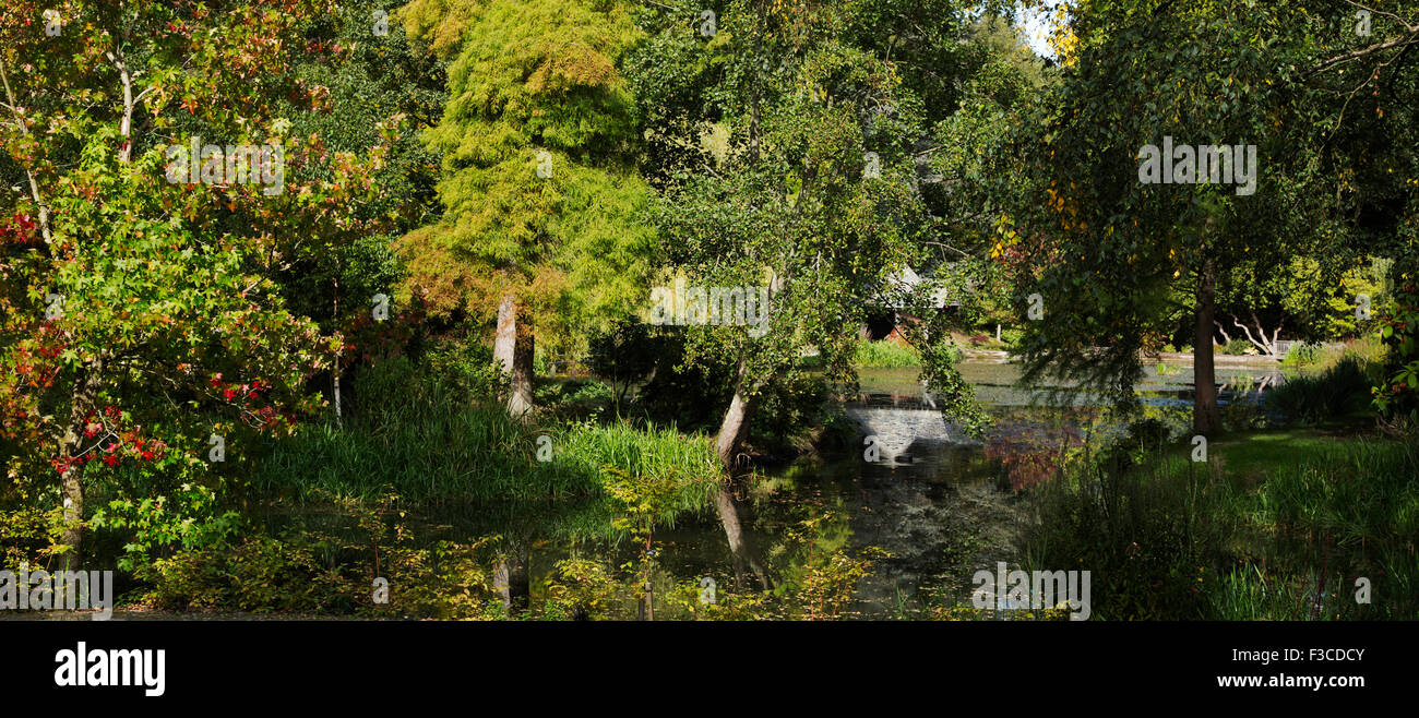 Bodnant gardens, wales view hi-res stock photography and images - Alamy