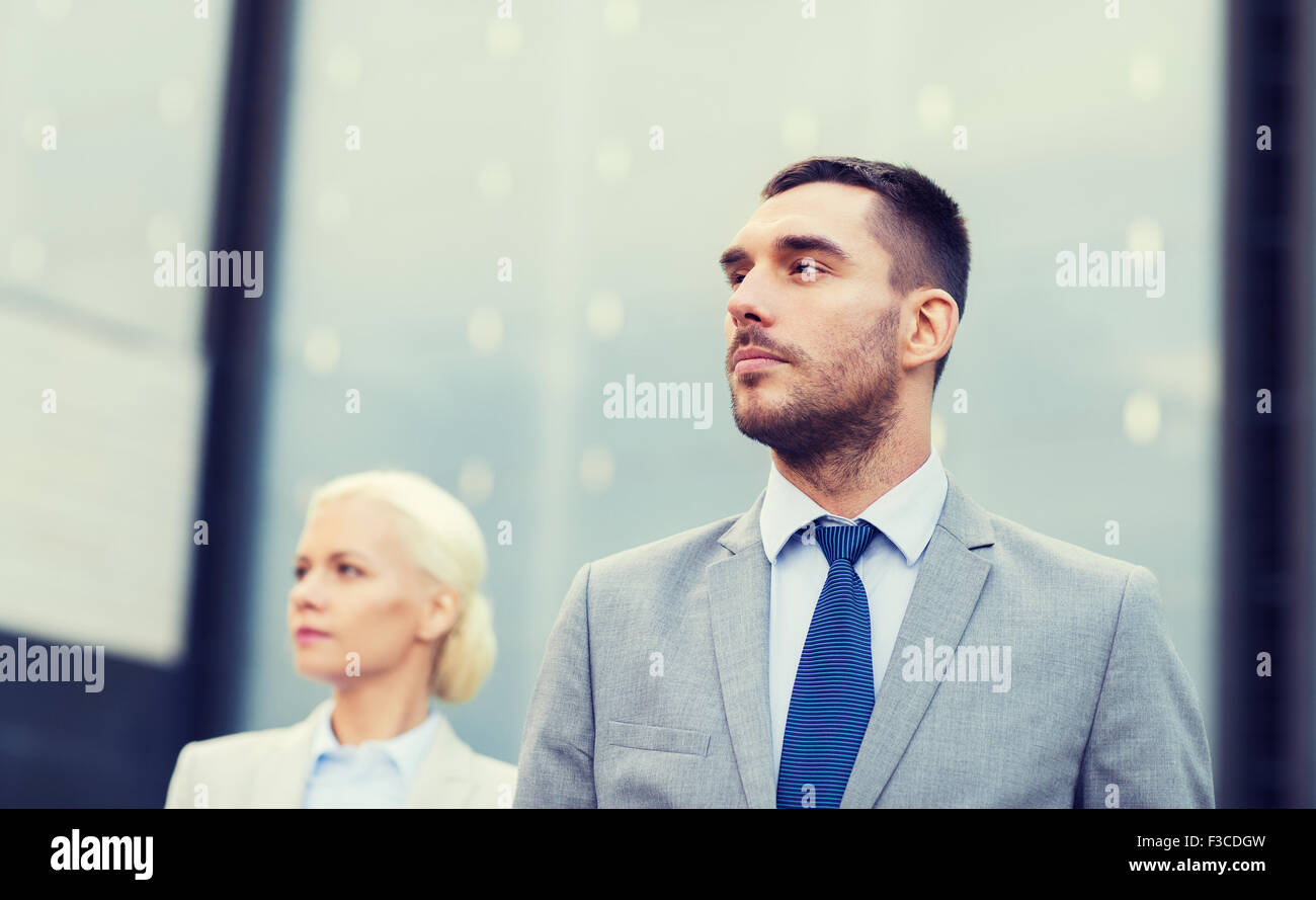 close up of serious businessmen Stock Photo - Alamy