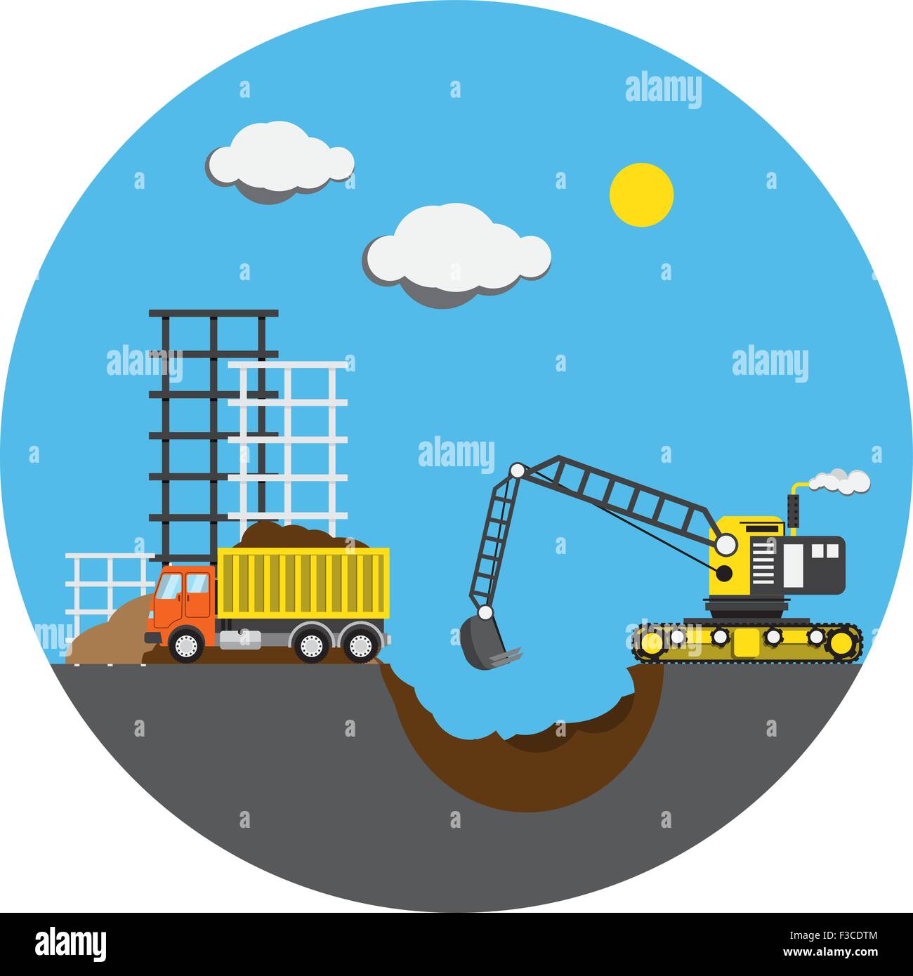 Construction project, vector illustration Stock Vector Image & Art - Alamy