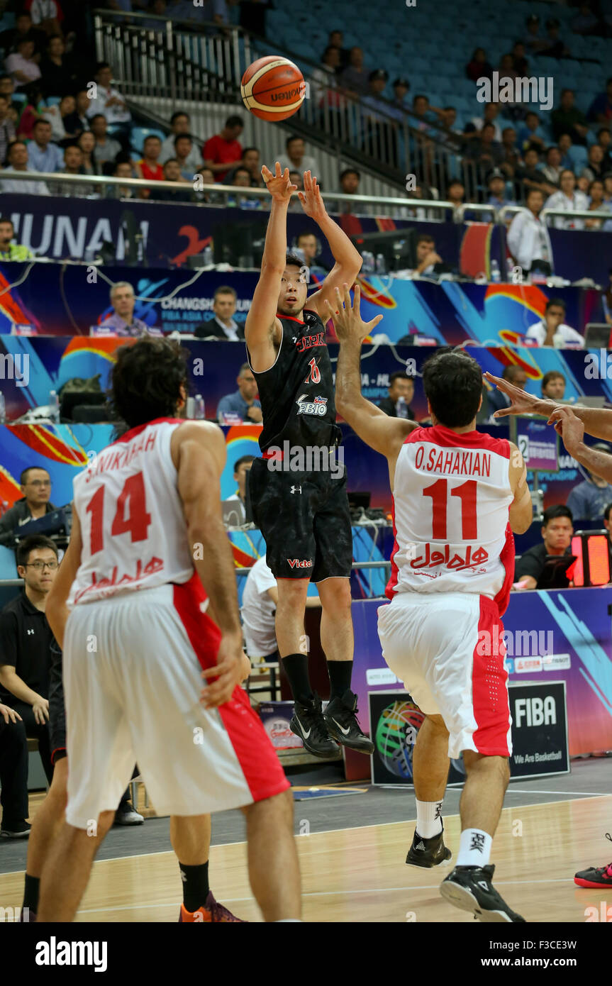 Changsha, China. 3rd Oct, 2015. (L-R) Mohammad Samad Nikkhah Bahrami ...