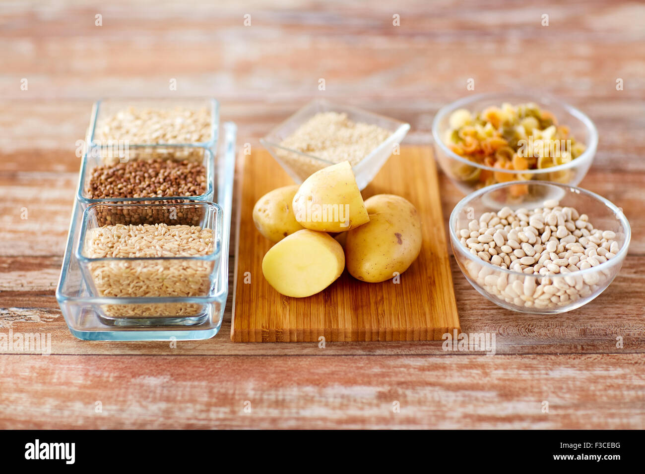 close up of carbohydrate food Stock Photo - Alamy
