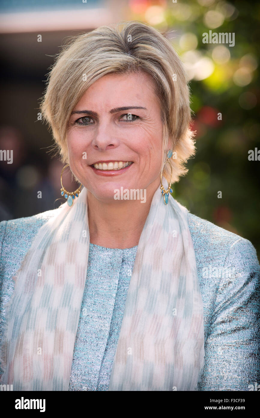 Princess Laurentien attends a reading session at theme park De Efteling ...