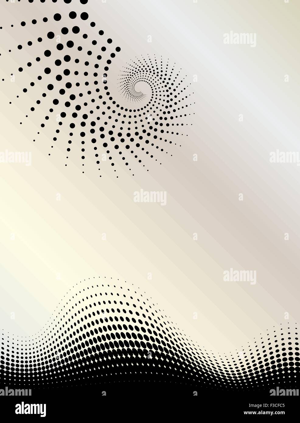 Background Composition, Web Template (Halftone) Vector Art Stock Vector ...
