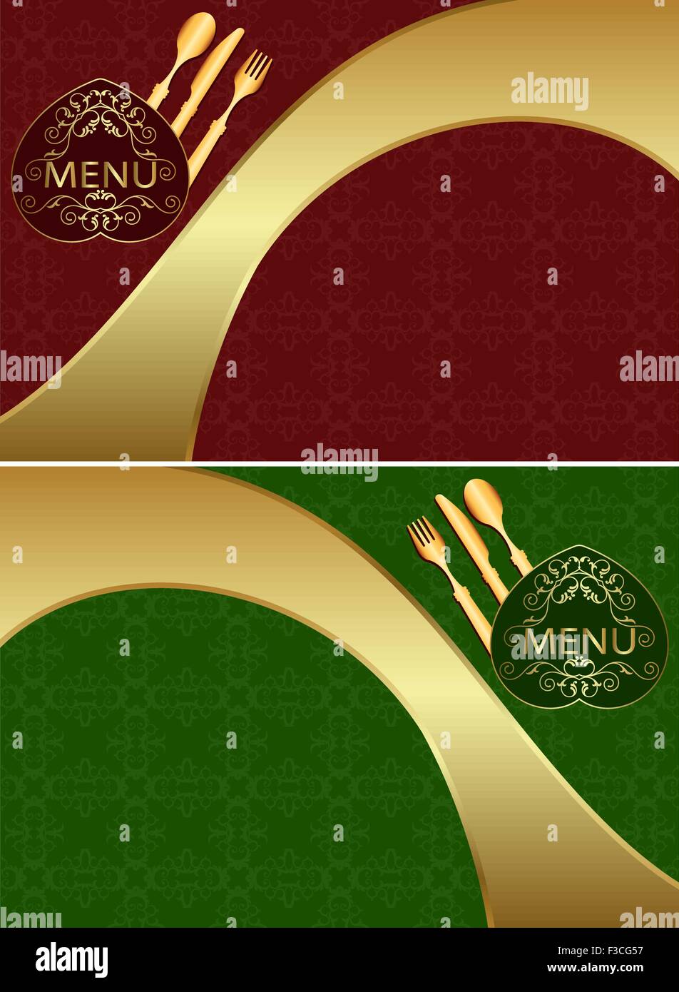 Menu Card Design Template Vector Art Stock Vector Image & Art - Alamy