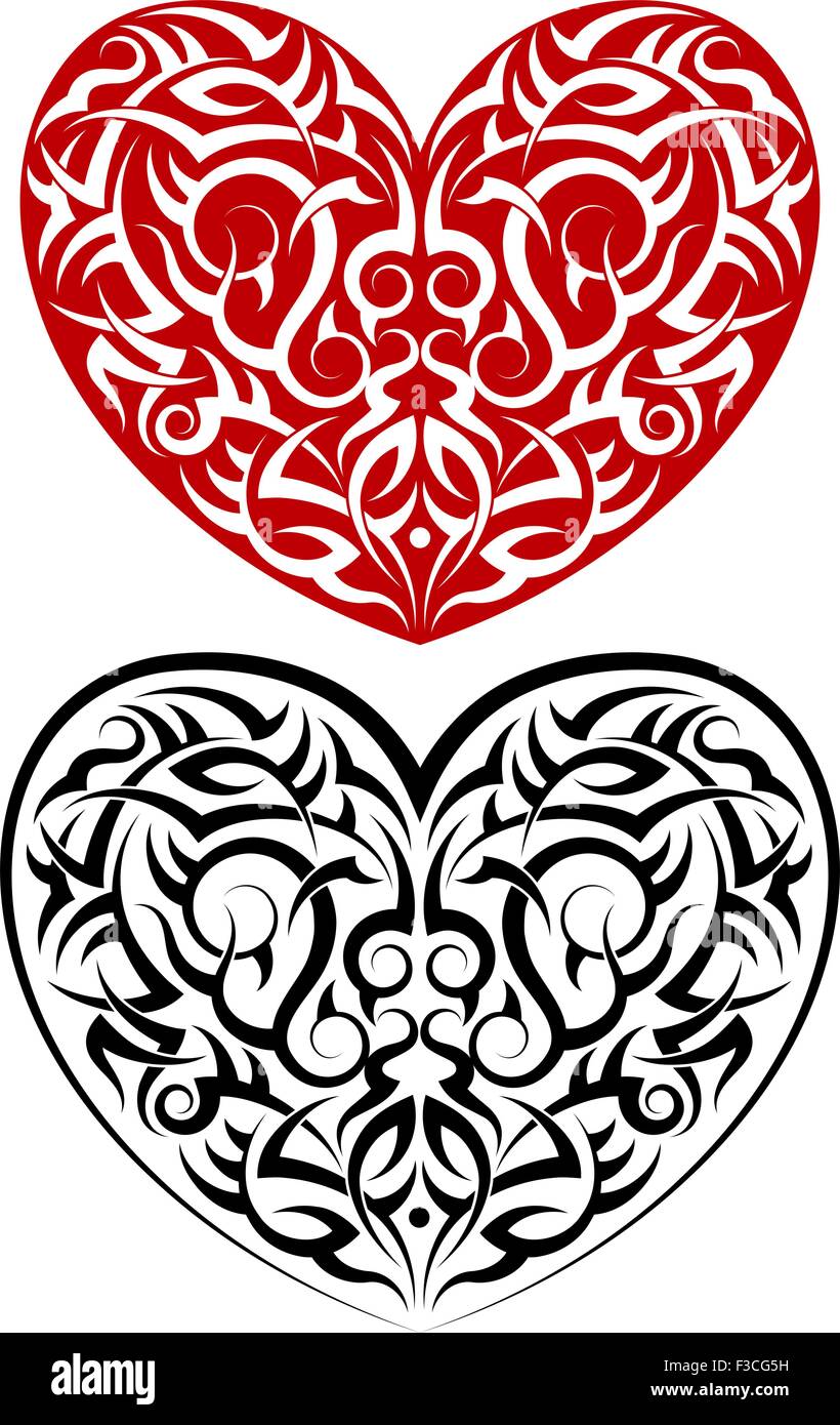 Filigree Heart Tattoo