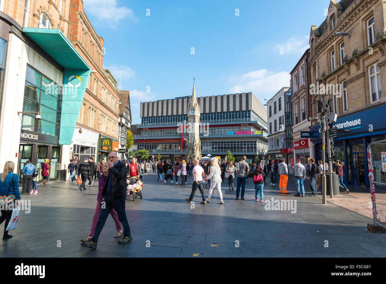 Leicester city centre hi-res stock photography and images - Alamy