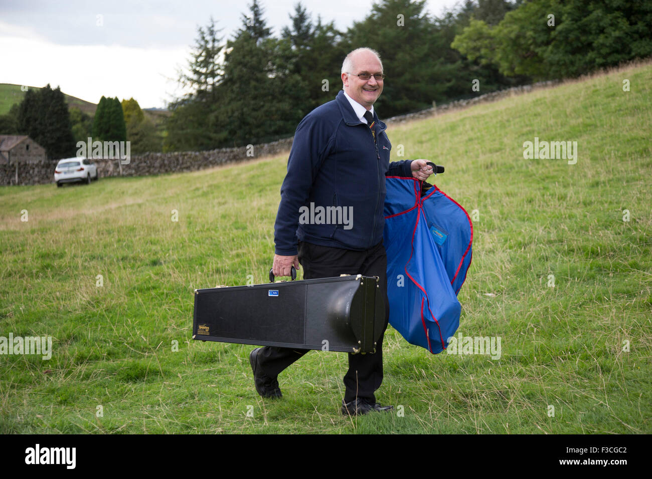 The Hardraw Scaur Brass Band Festival. Member of Tingley band makes his ...