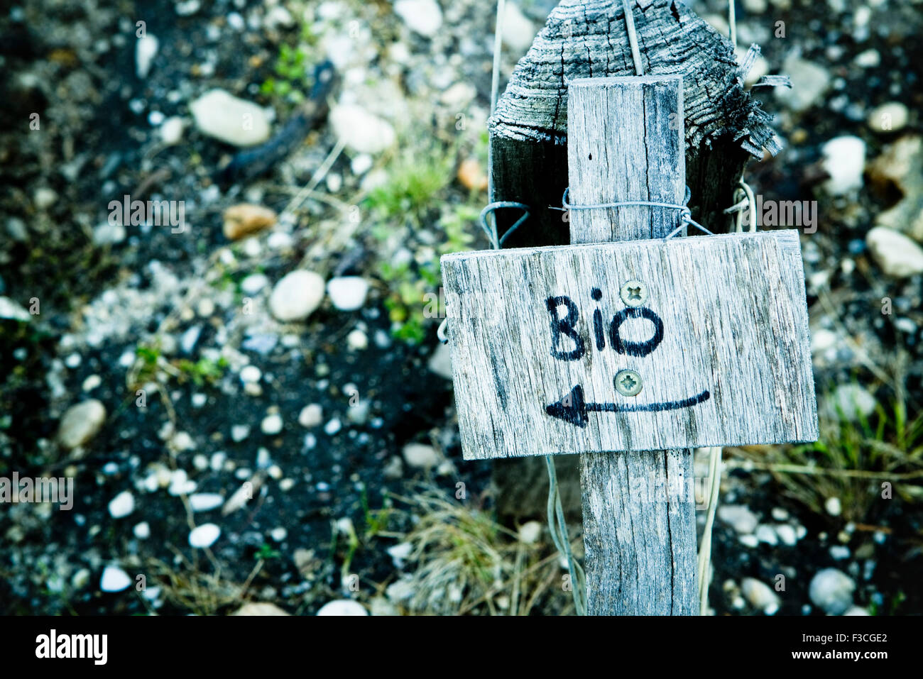 Hand-written wooden signs Stock Photo - Alamy