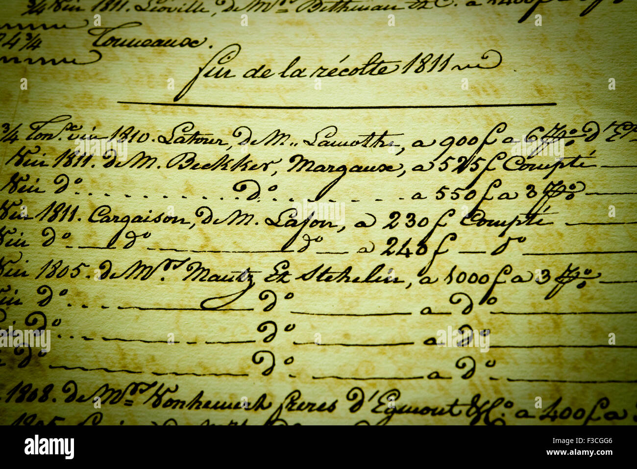 Hand written documents hi-res stock photography and images - Alamy