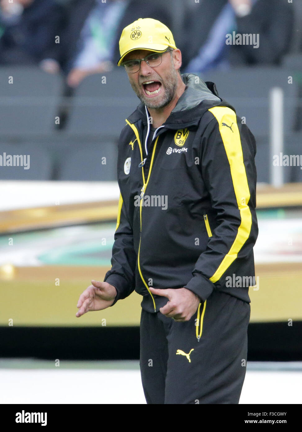Dortmund's coach Juergen Klopp reacts during the DFB Cup final soccer ...