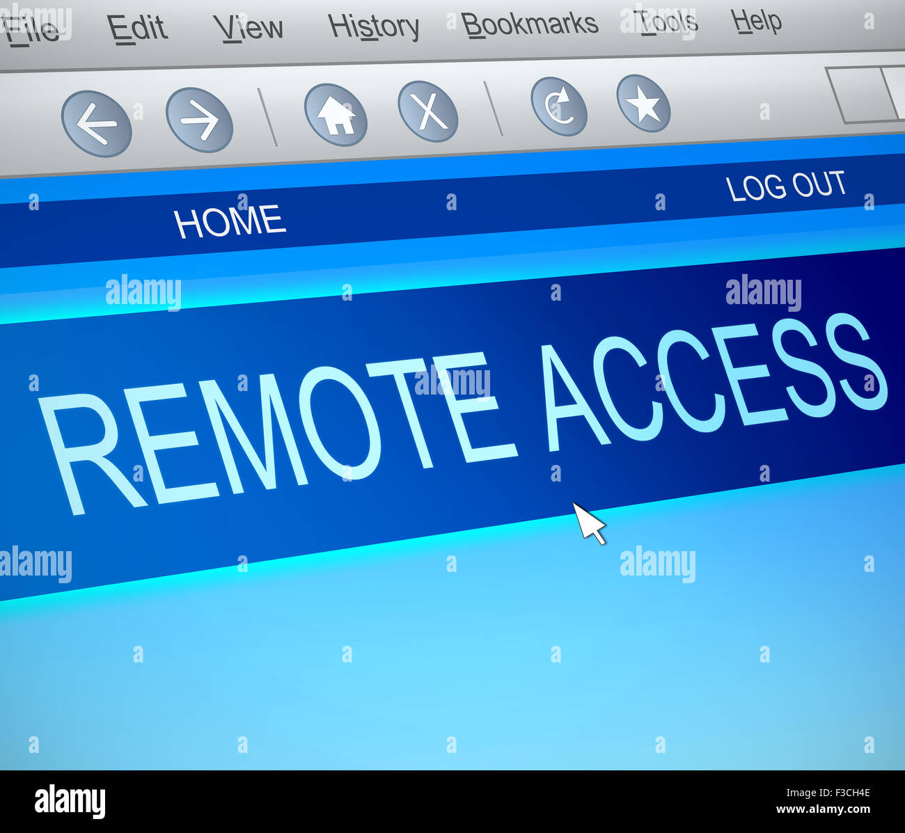 Remote access concept Stock Photo - Alamy