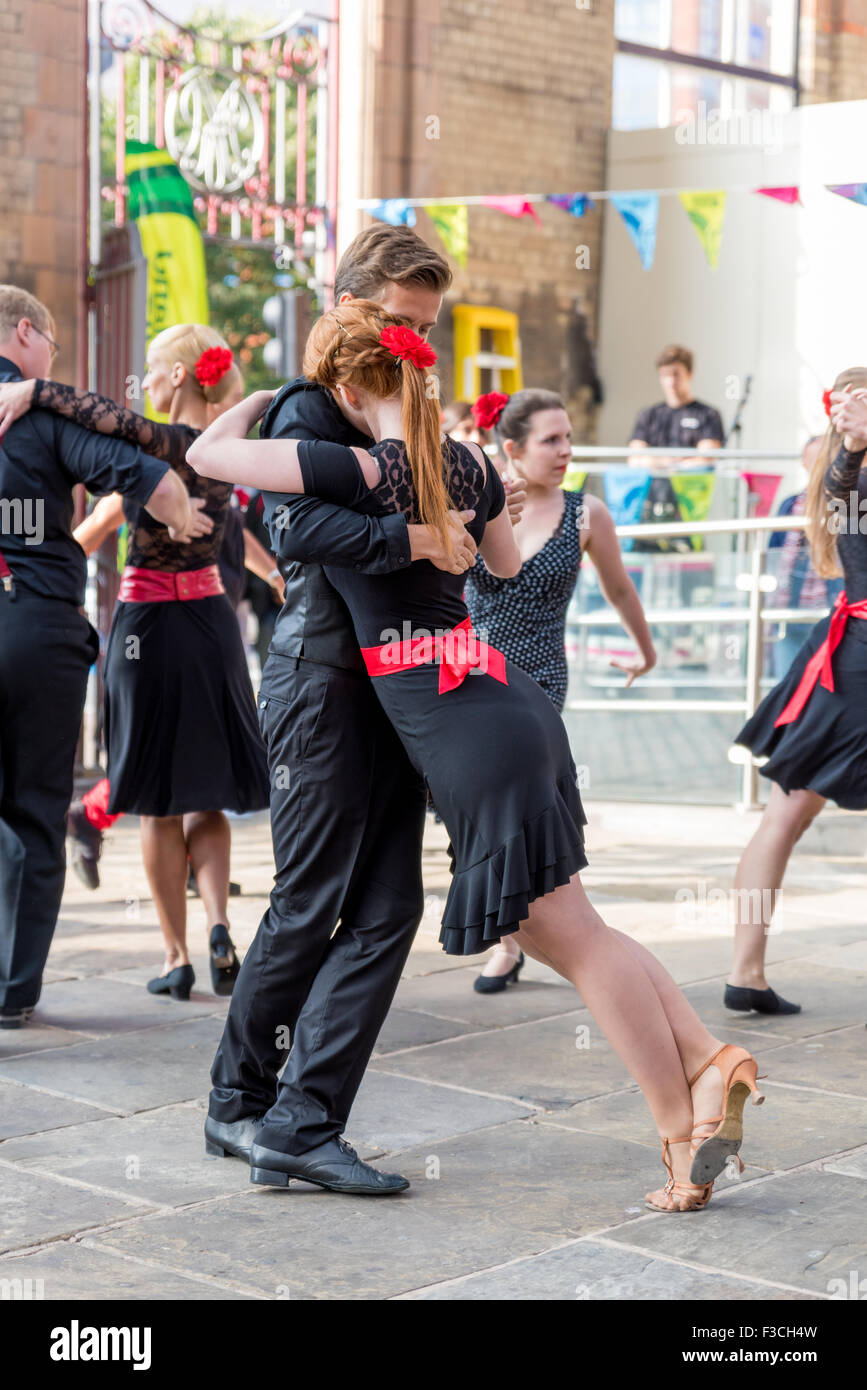 A Tango Dance Group performing in Leicester City, Leicestershire UK ...