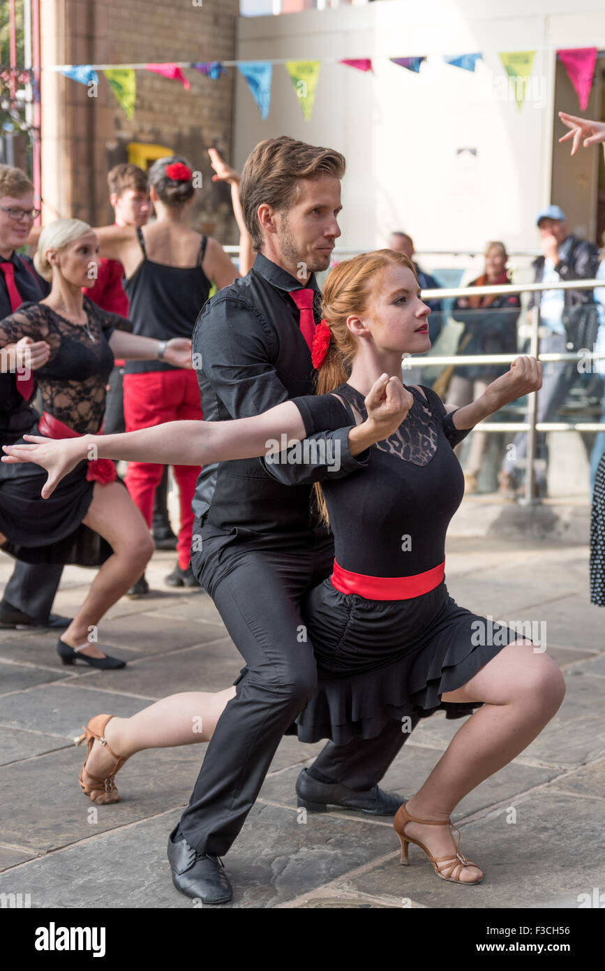 A Tango Dance Group performing in Leicester City, Leicestershire UK ...