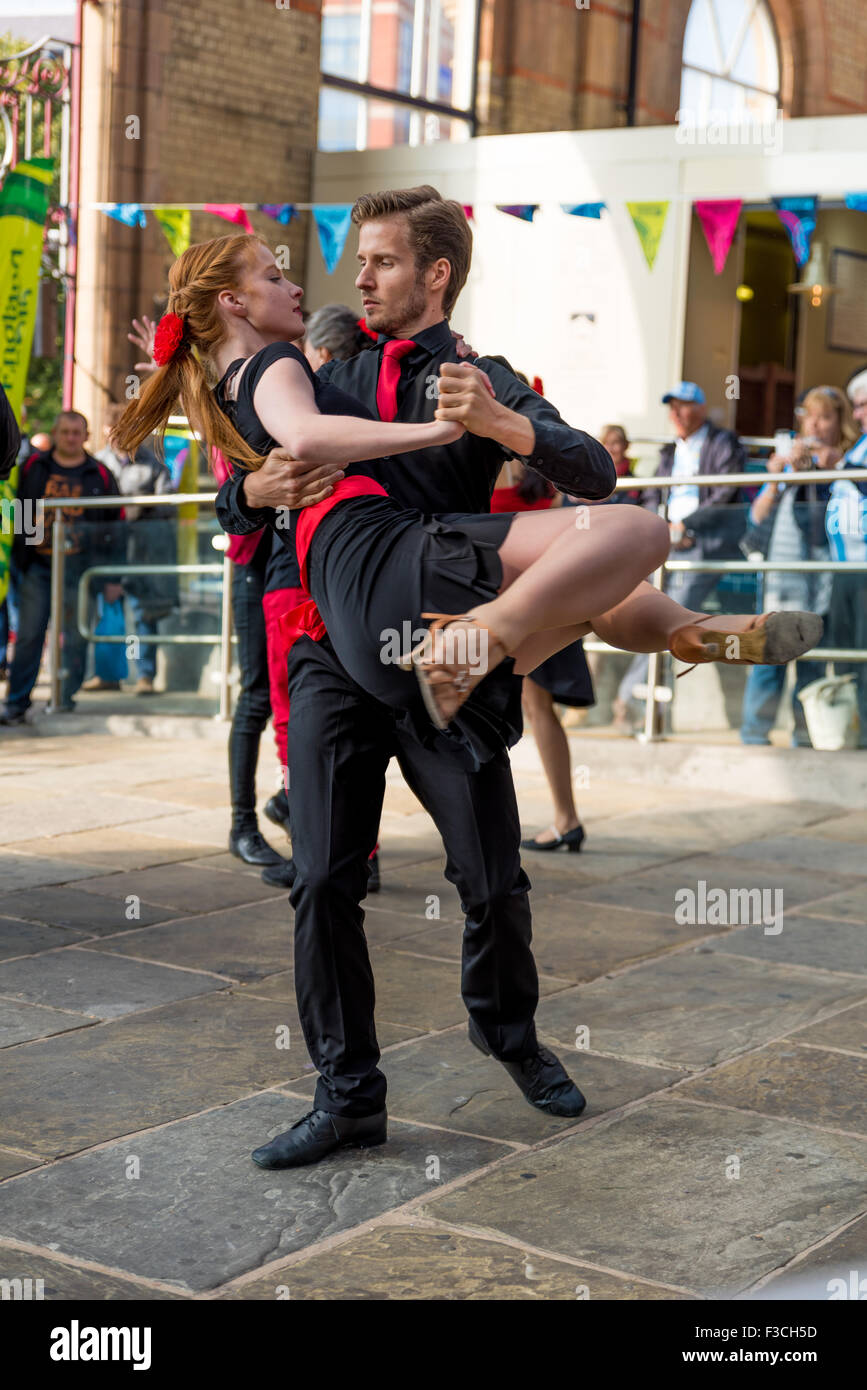 A Tango Dance Group performing in Leicester City, Leicestershire UK ...