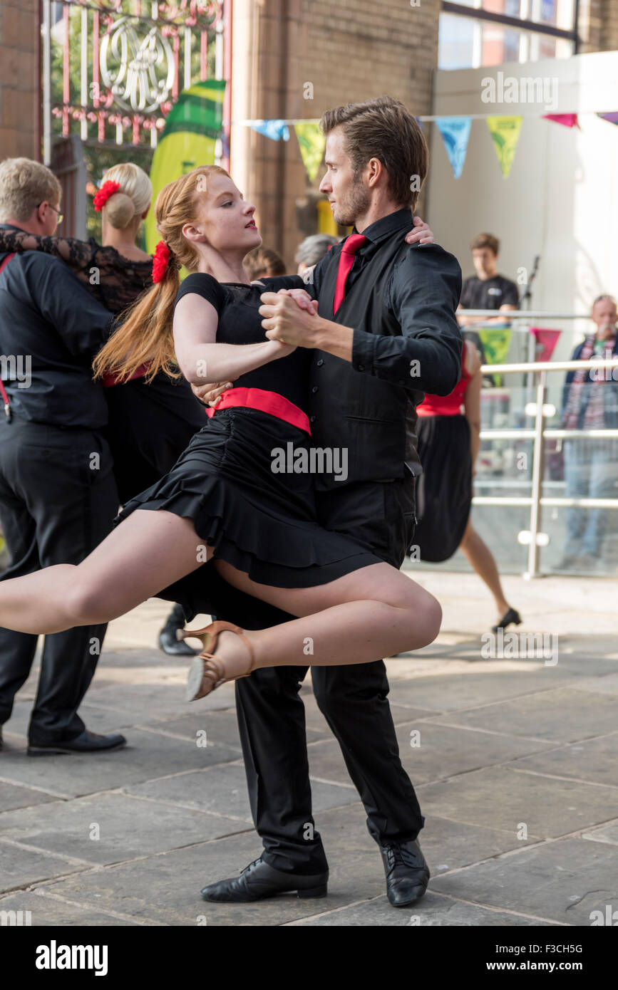 A Tango Dance Group performing in Leicester City, Leicestershire UK ...