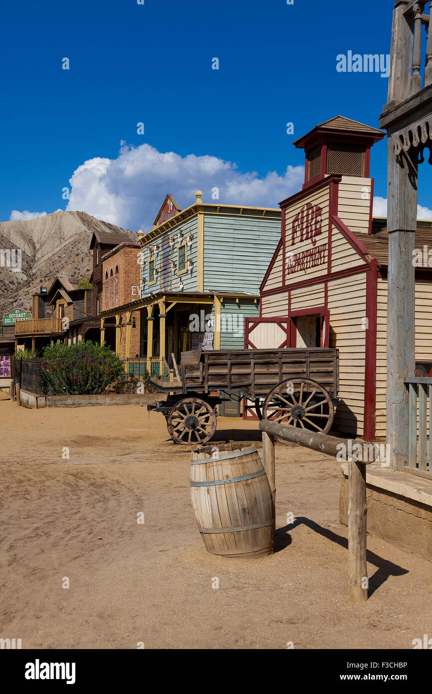 Desert tabernas film set mini hollywood High Resolution Stock ...