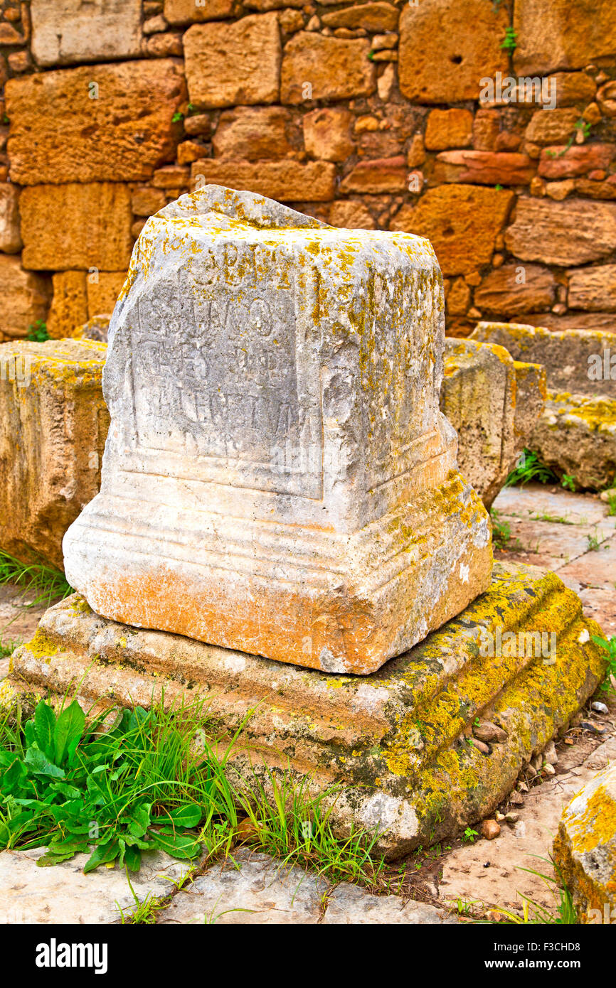 chellah in morocco africa the old roman deteriorated monument and site ...