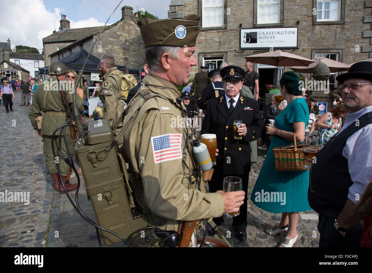 Grassington 1940s Weekend event held annually in the village ...