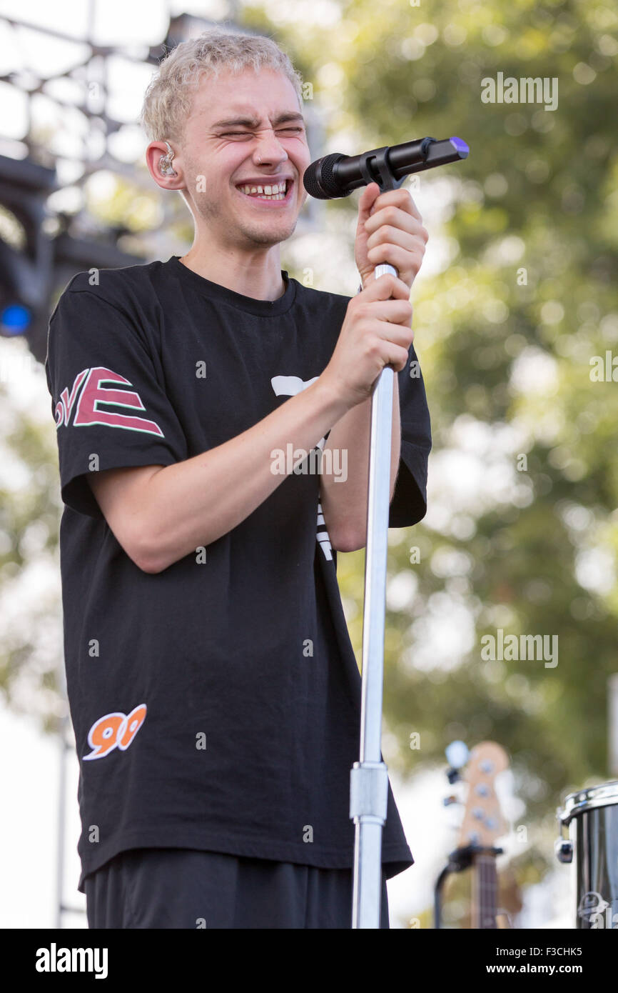 Austin, Texas, USA. 4th Oct, 2015. Singer OLLY ALEXANDER of Years ...